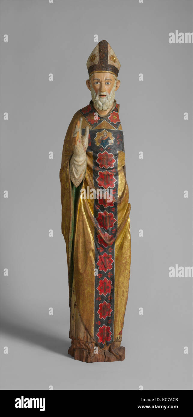 Blessing Bishop (Saint Nicholas of Bari), ca. 1350–75 Stock Photo - Alamy