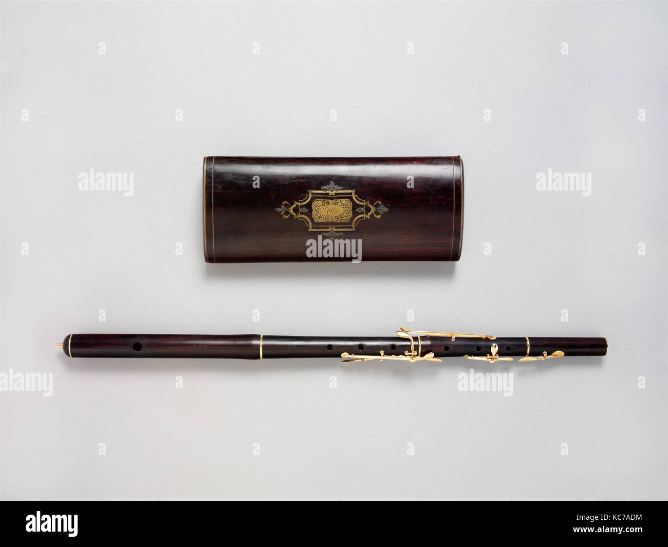 Flute, ca. 1852, Paris, France, French, Cocus wood, gold, Height ...