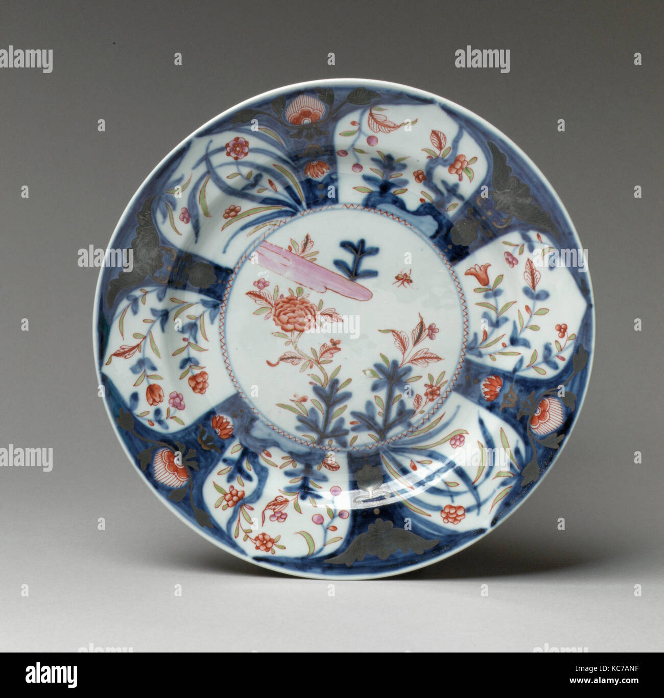 Plate, ca. 1745–50, Austrian, Vienna, Hard-paste porcelain, Diameter: 8 ...