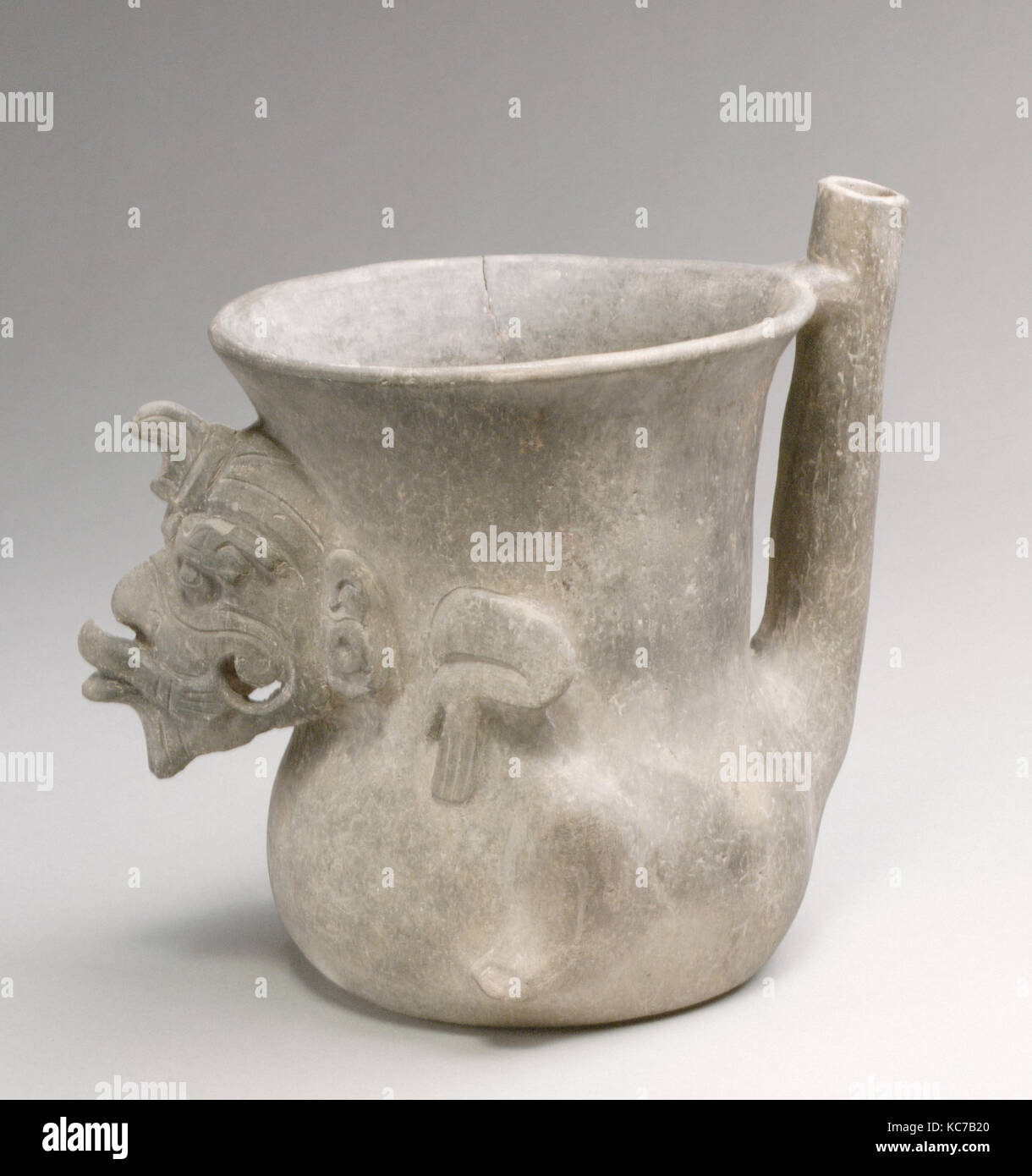 Spouted jar, 3rd–1st century B.C., Mexico, Mesoamerica, Oaxaca, Monte ...
