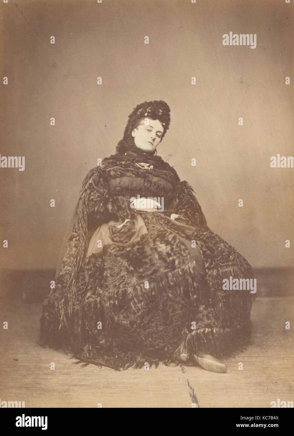 Le Caracul (L'Astrakhan), Pierre-Louis Pierson, 1860s Stock Photo - Alamy