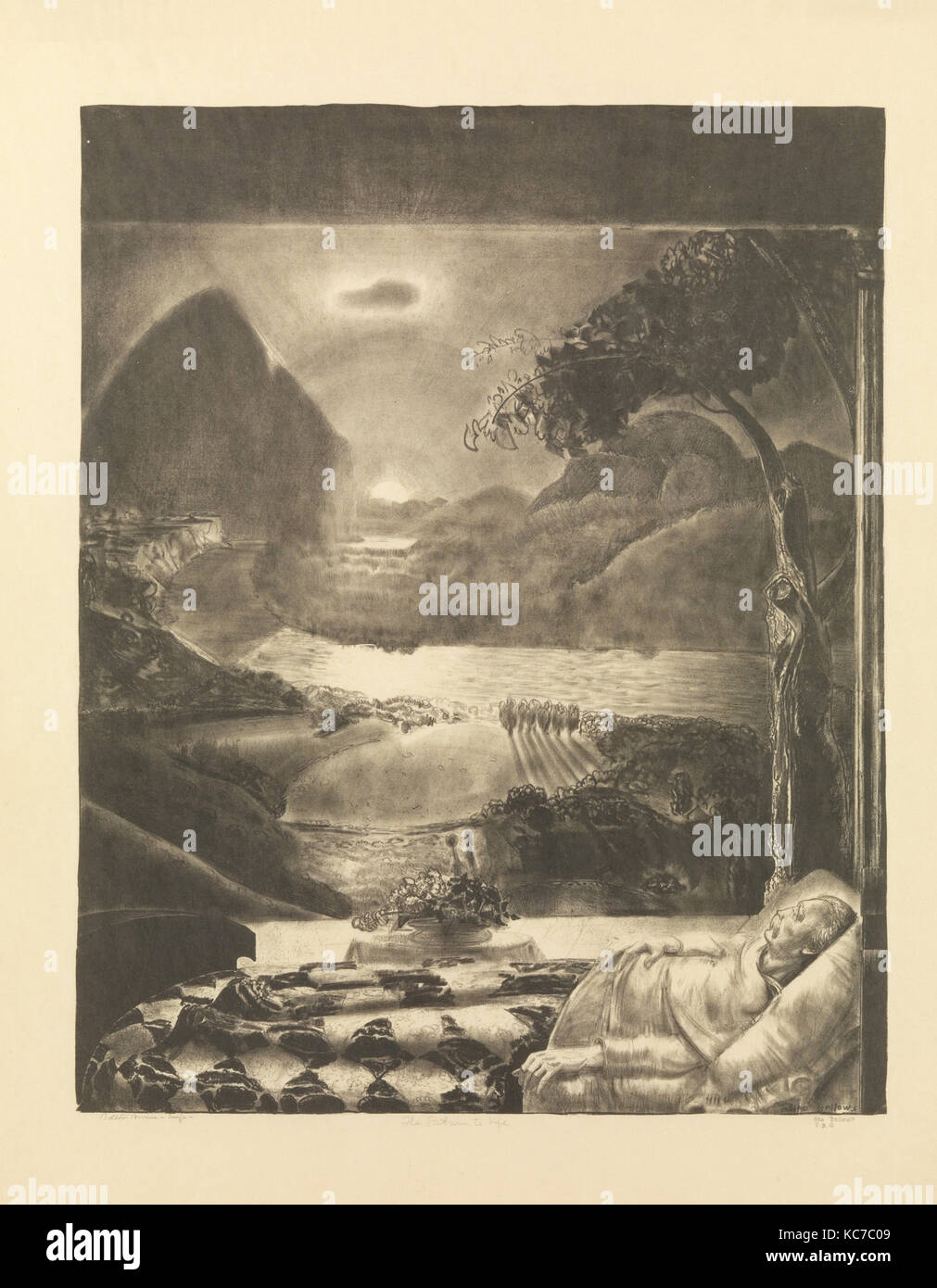 The Return to Life, 1923, Lithograph, image: 18 x 14 1/2 in. (45.7 x 36 ...