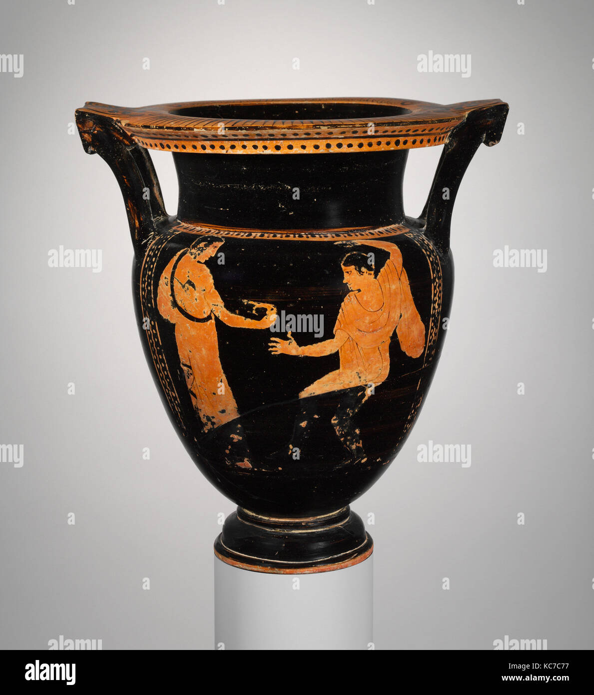 Terracotta column-krater (bowl for mixing wine and water), ca. 480–450 ...