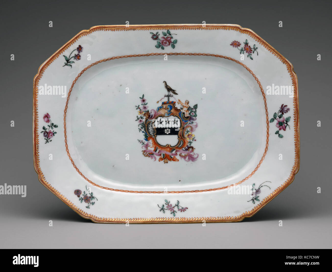 Platter, 1785–90, Made in China, Chinese, for American market ...