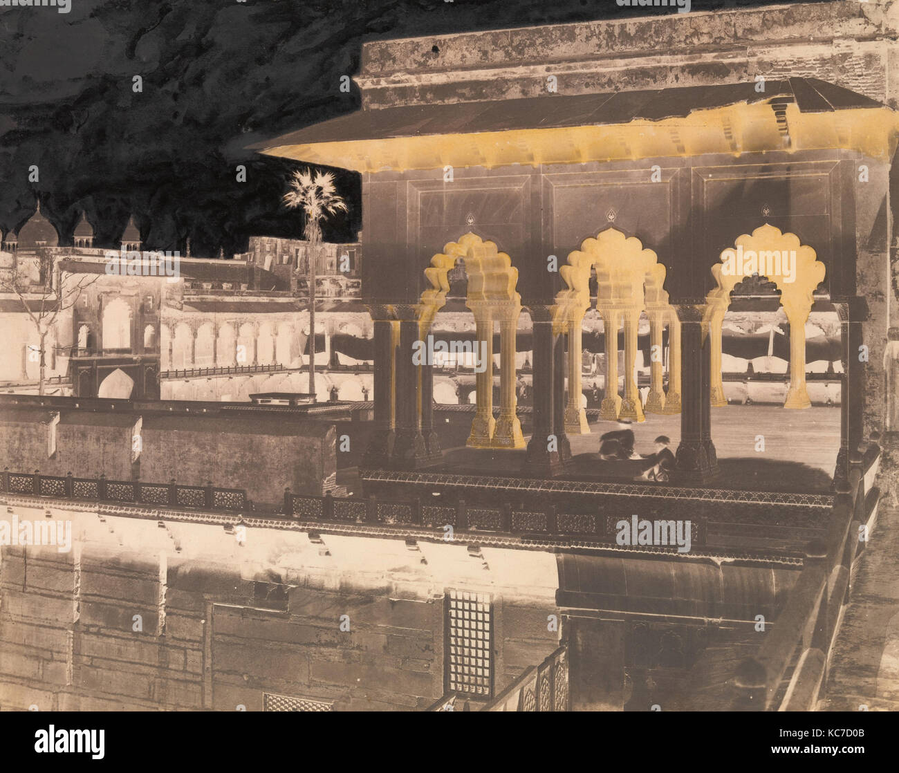 The Diwan-i Khas from the Mussaman Burj, Agra Palace, John Murray, 1862 ...