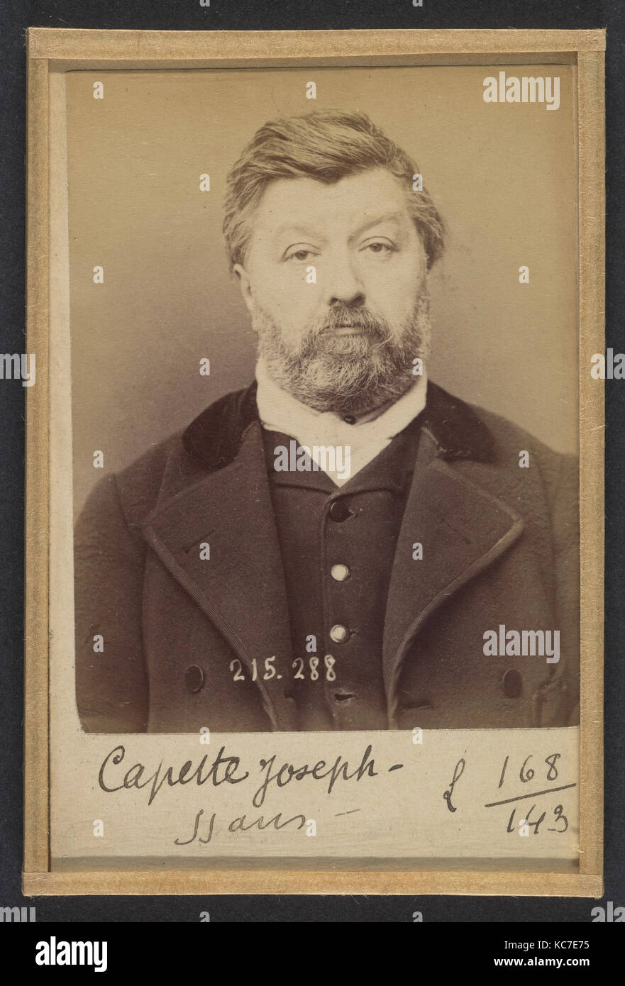 Capette. Joseph, Désiré. 56 ans, né à Paris VI. Maroquinier. Anarchiste ...
