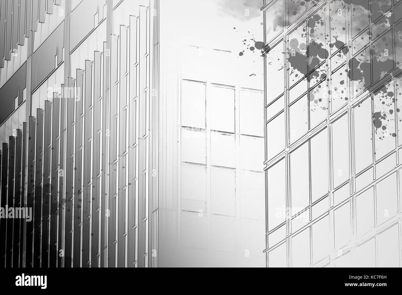Commercial Building and Architecture at Close up view Stock Photo - Alamy