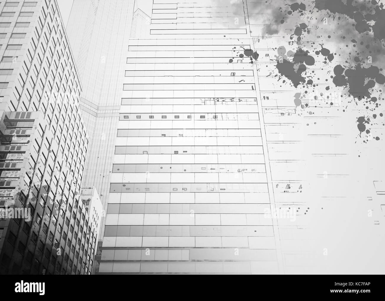 Commercial Building and Architecture at Close up view Stock Photo - Alamy