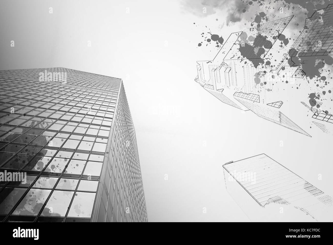 Commercial Building and Architecture at Close up view Stock Photo - Alamy