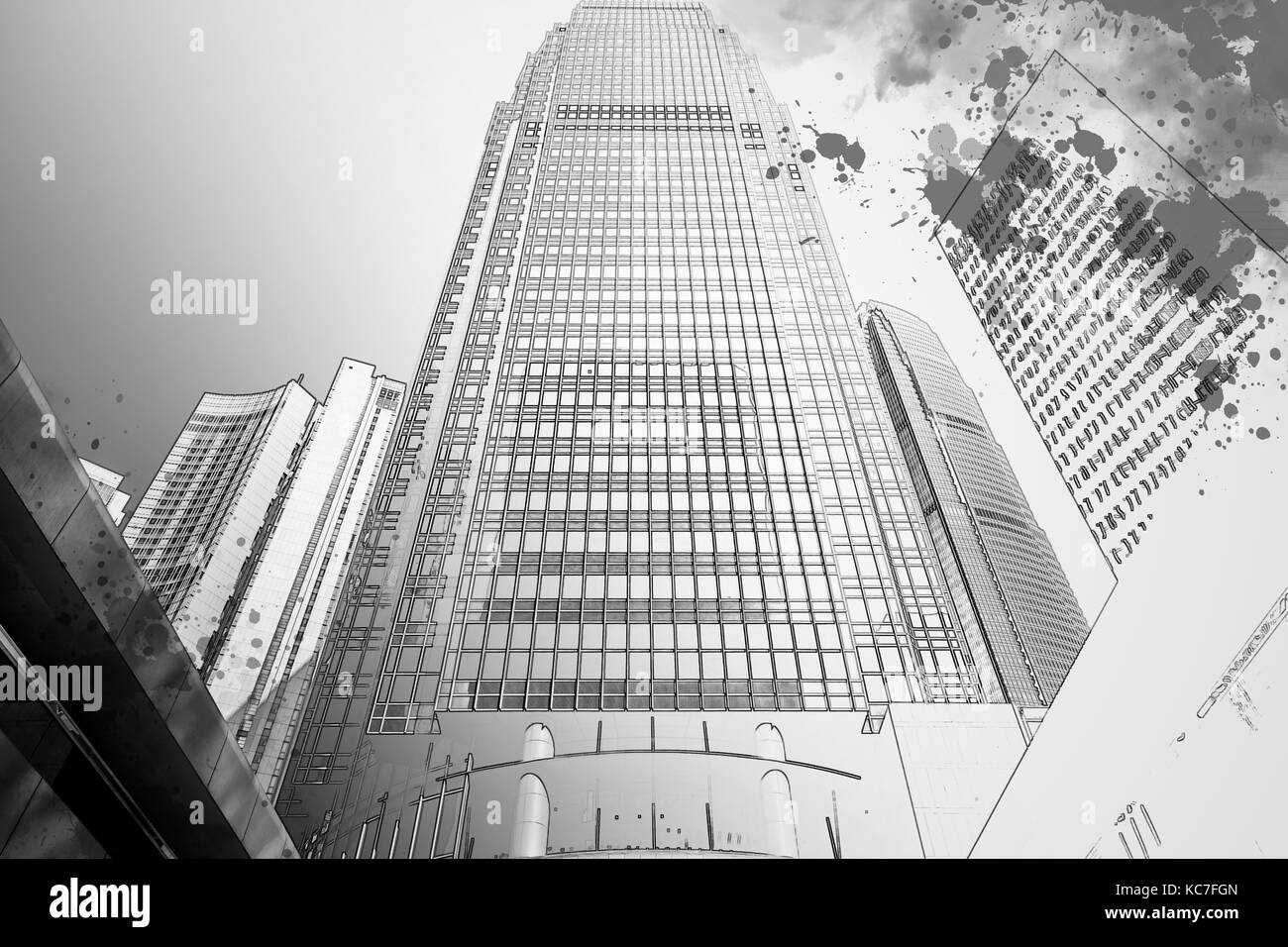 Commercial Building and Architecture at Close up view Stock Photo - Alamy