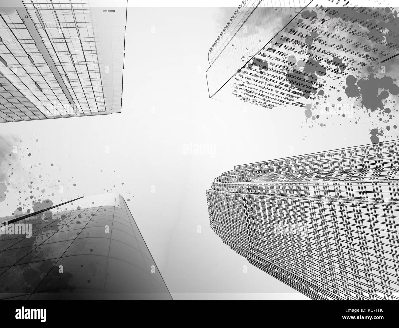 Commercial Building and Architecture at Close up view Stock Photo - Alamy