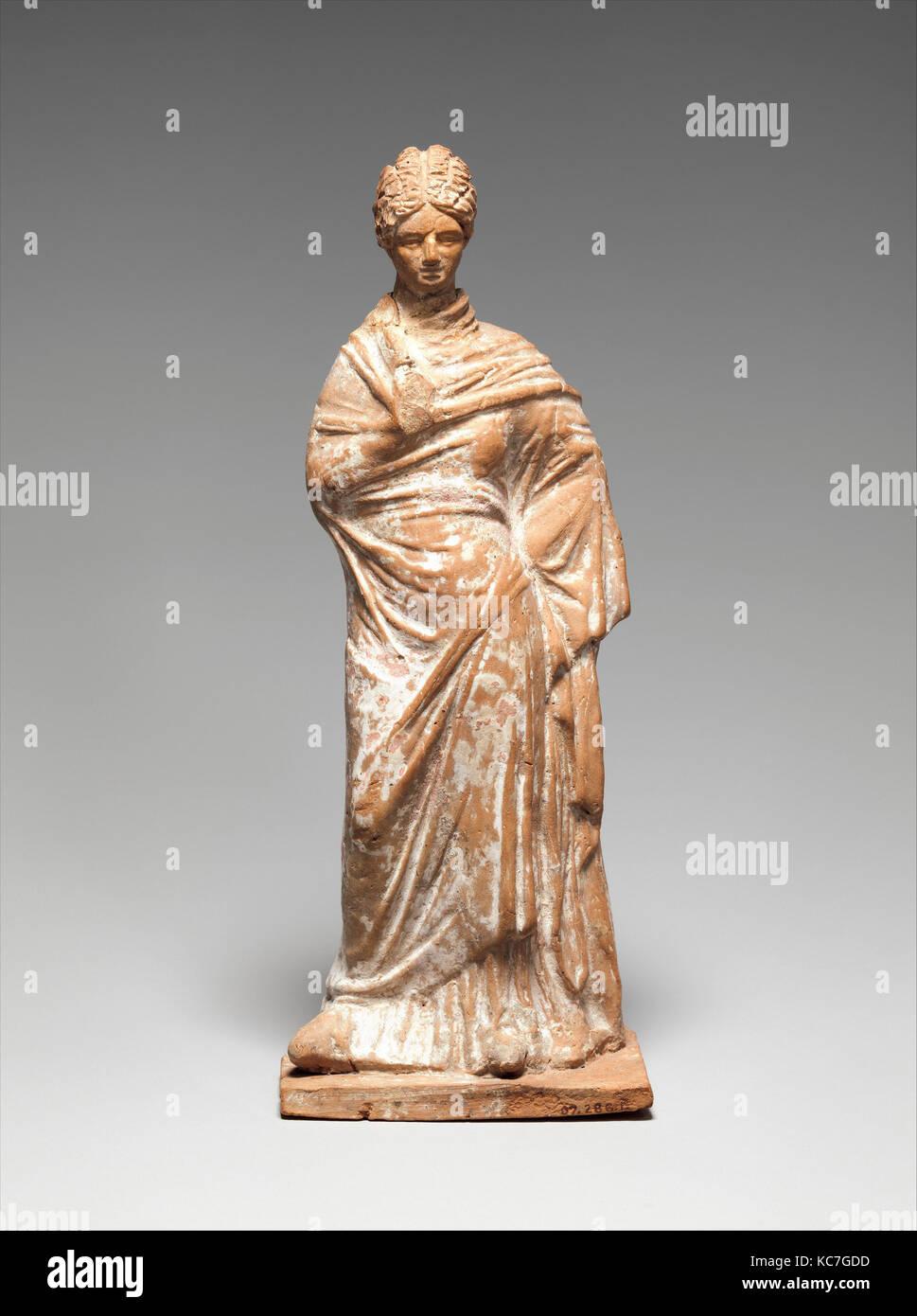 Terracotta statuette of a standing woman, late 4th–early 3rd century B ...