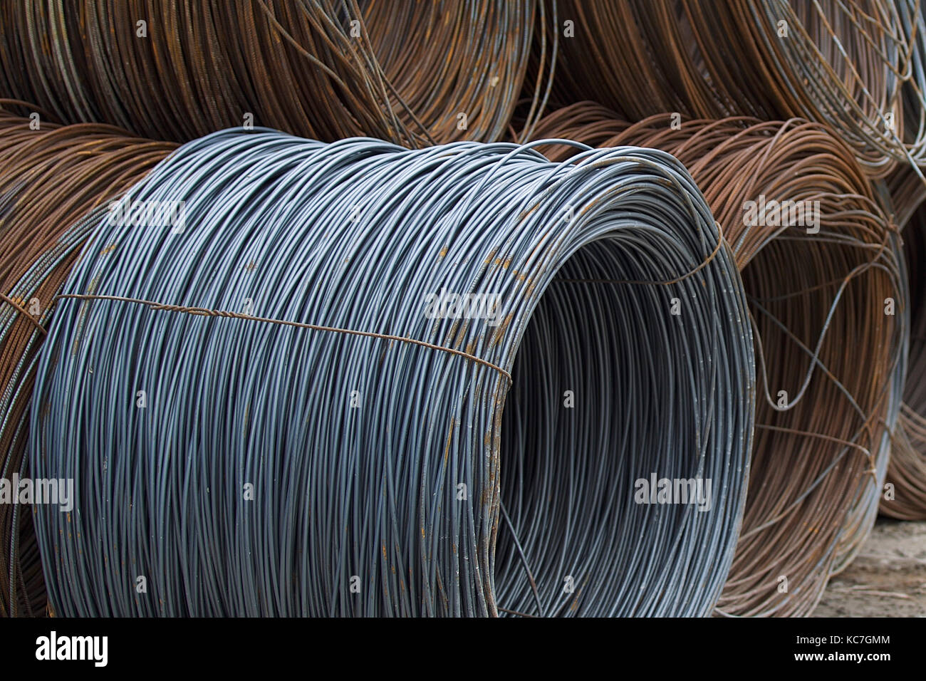 Thin metal reinforcement wound into bays at the metal products ...