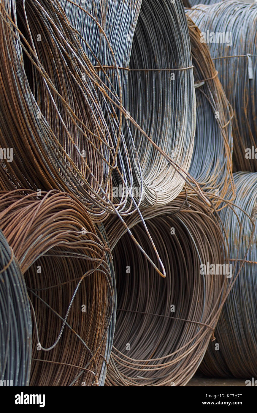 Thin metal reinforcement wound into bays at the metal products ...