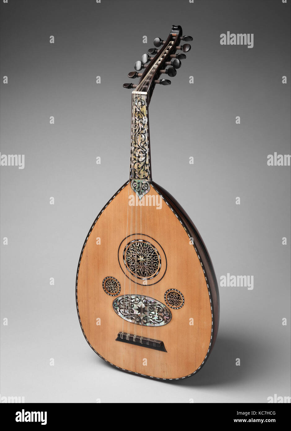 Ūd, 1916, Istanbul, Turkey, Turkish, Spruce, mulberry, various woods ...