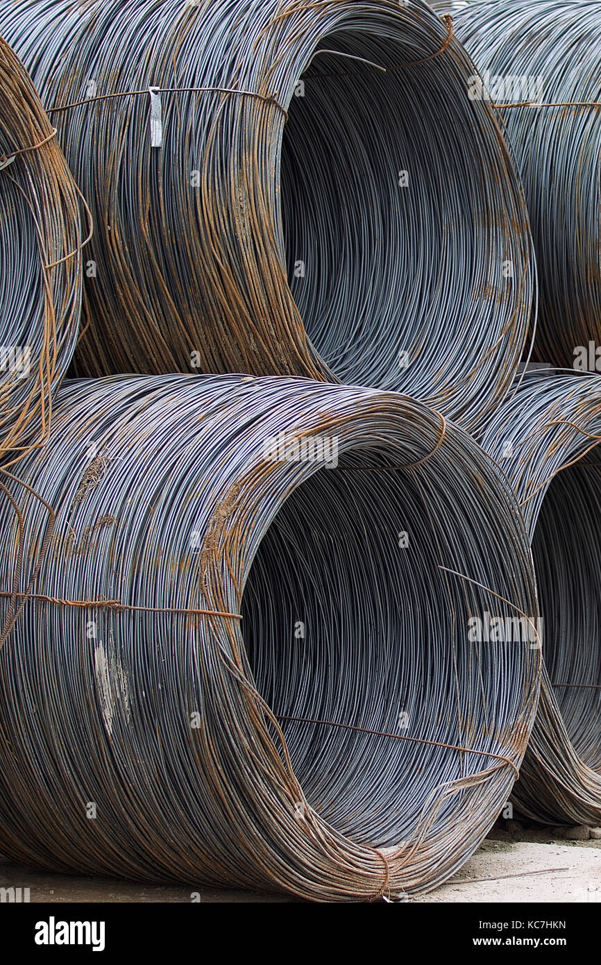 Thin metal reinforcement wound into bays at the metal products ...