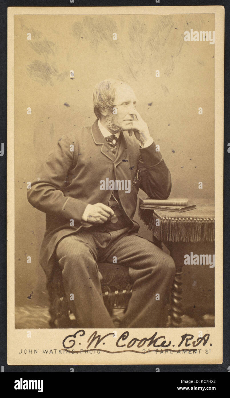 Edward William Cooke, 1860s, Albumen silver print, Approx. 10.2 x 6.3 ...