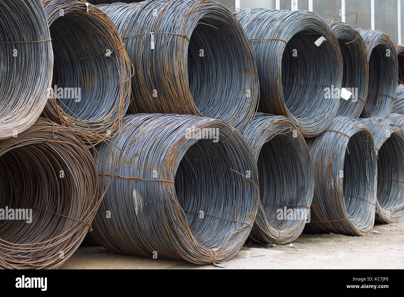 Thin metal reinforcement wound into bays at the metal products ...