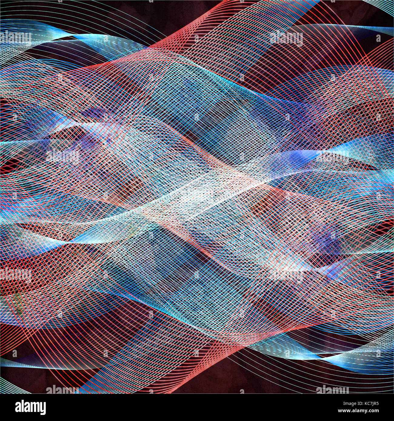 Abstract fantasy watercolor retro background color different waves ...