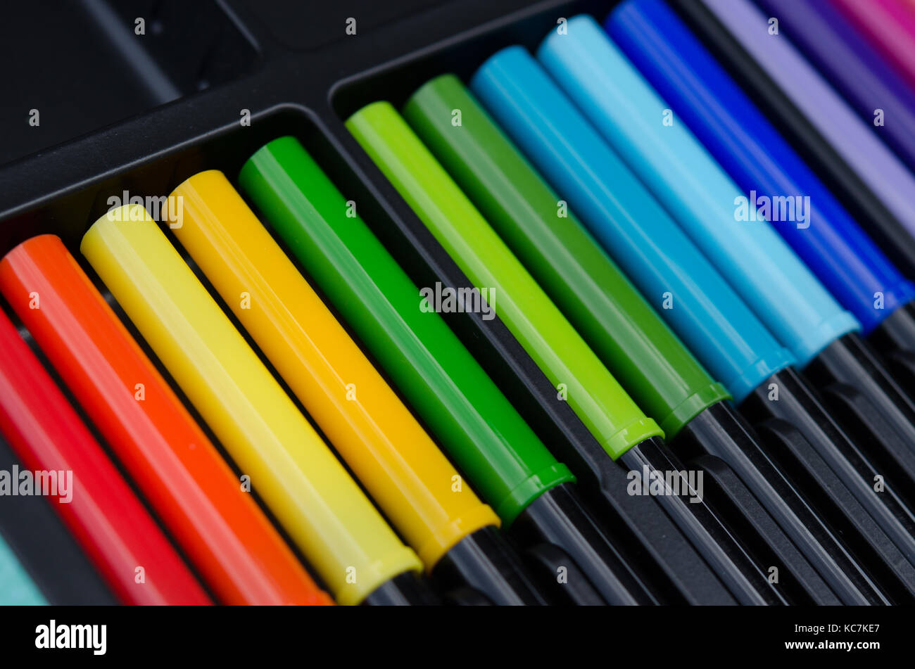colorful pen for drawing and painting Stock Photo - Alamy