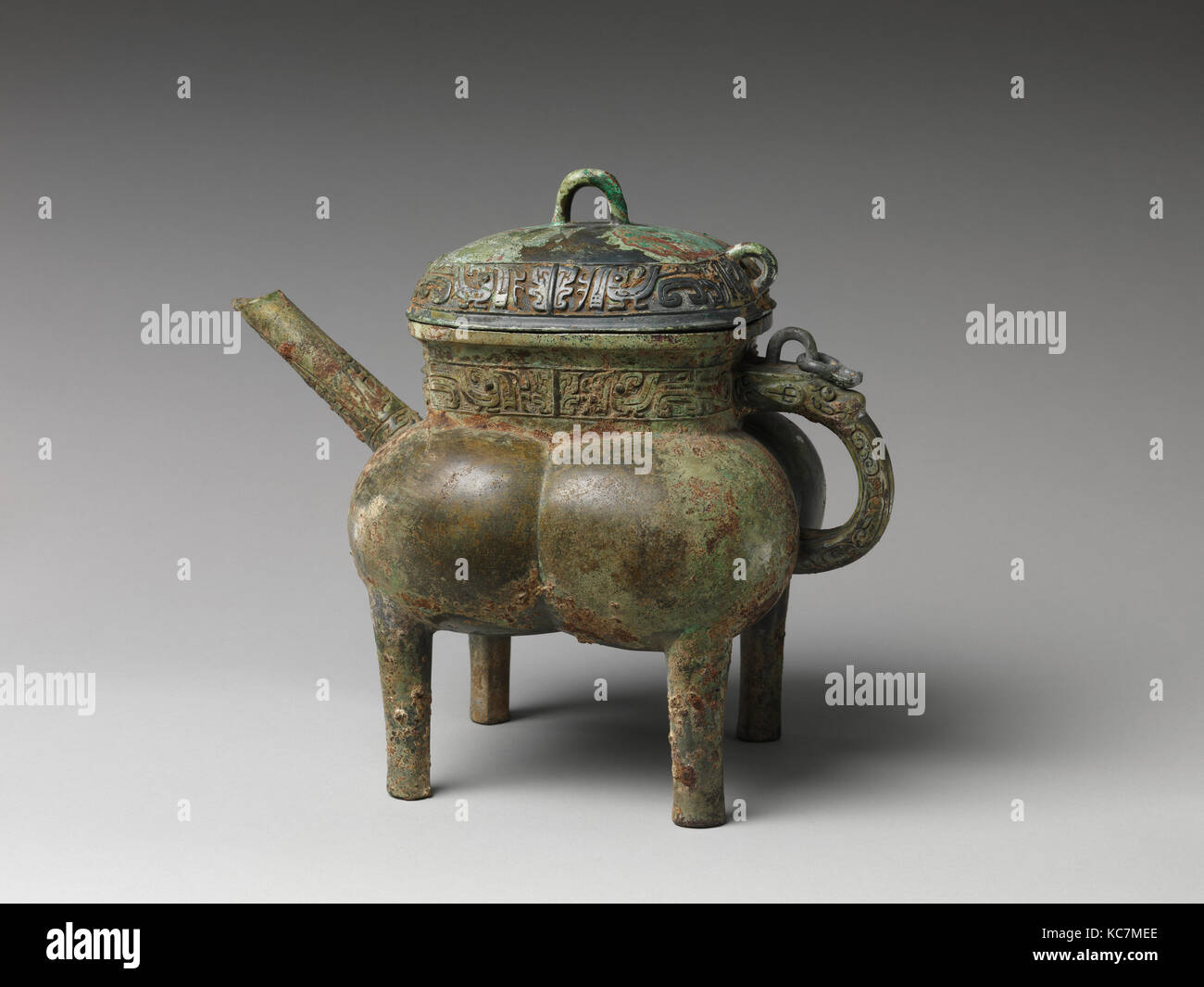 商至西周 青銅盉, Spouted Wine Vessel (He), Yin Lingde, 12th–11th century BC ...