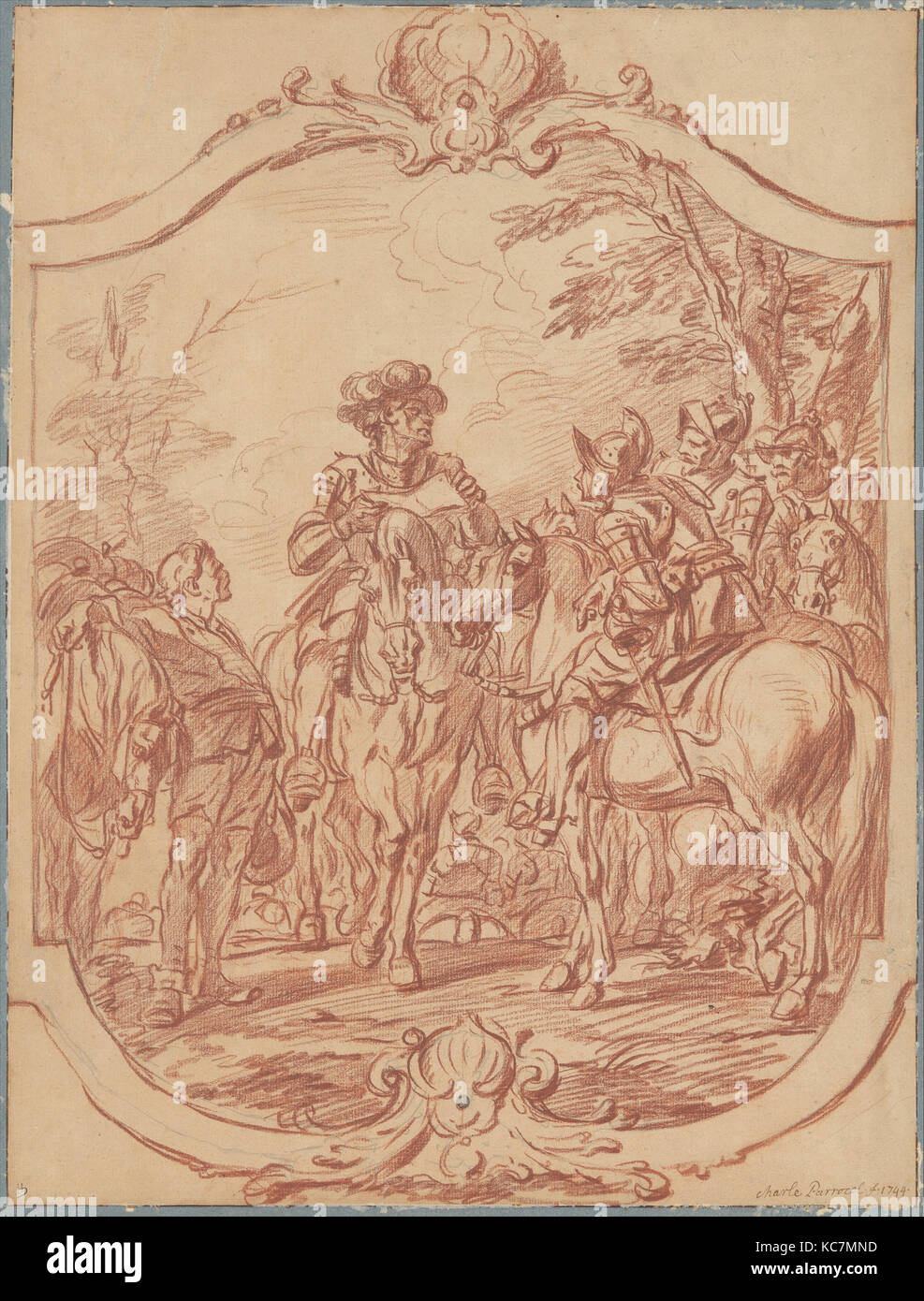 Scene of Military Life: A General Giving Orders, Charles Parrocel, 1744 ...