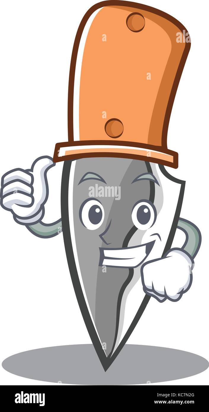 Thumbs up knife character cartoon style Stock Vector Image & Art - Alamy