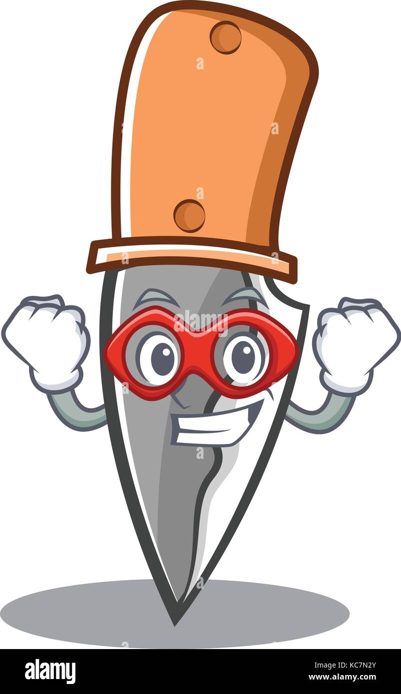 Super hero knife character cartoon style Stock Vector Image & Art - Alamy