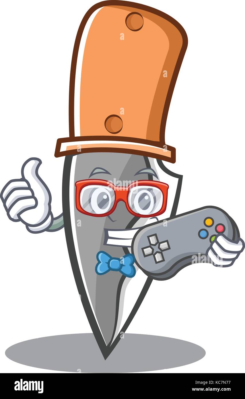 Gamer knife character cartoon style Stock Vector Image & Art - Alamy