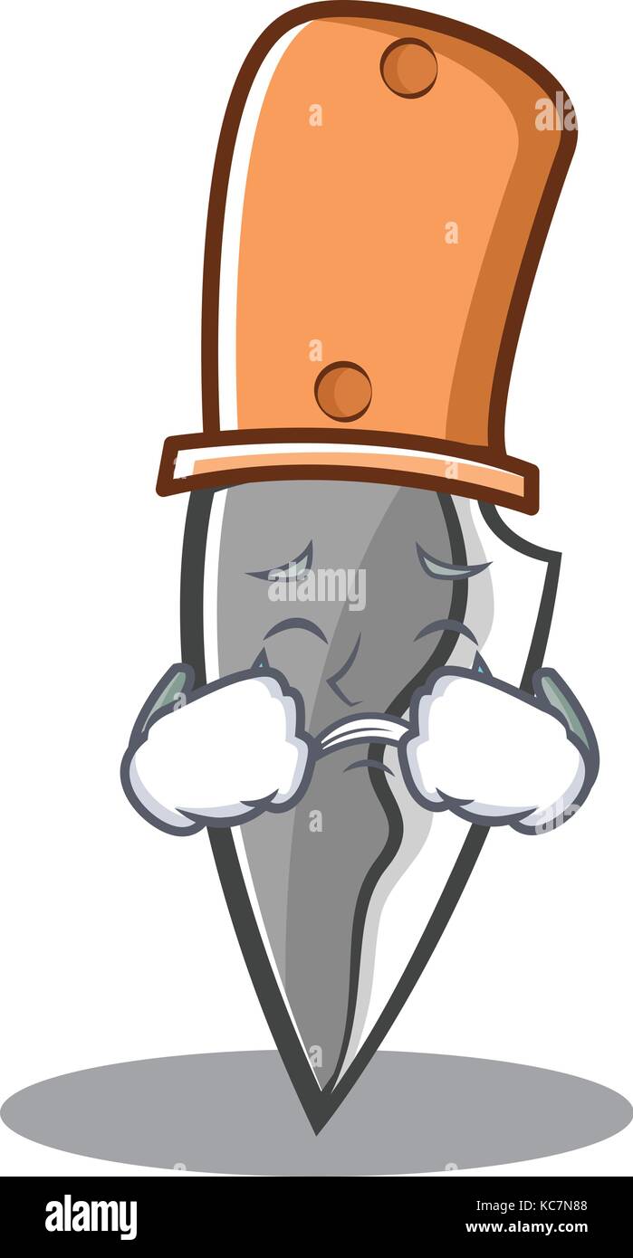 Crying knife character cartoon style Stock Vector Image & Art - Alamy