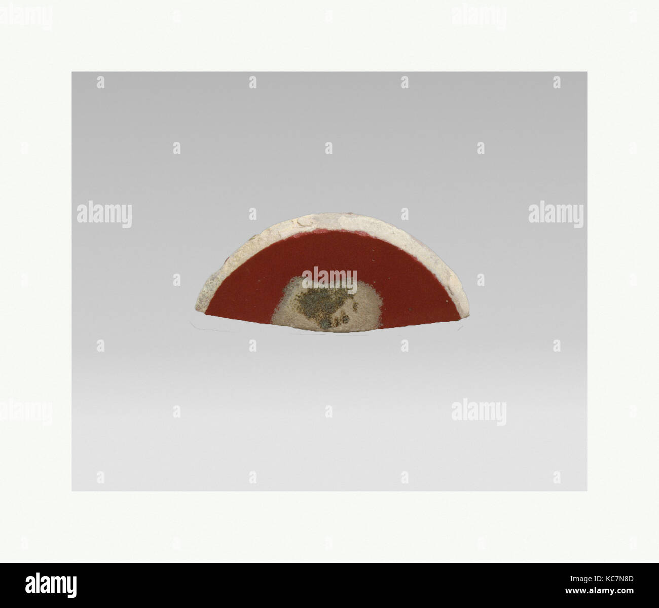 Glass monocrome dish fragment, 1st half of 1st century A.D Stock Photo ...