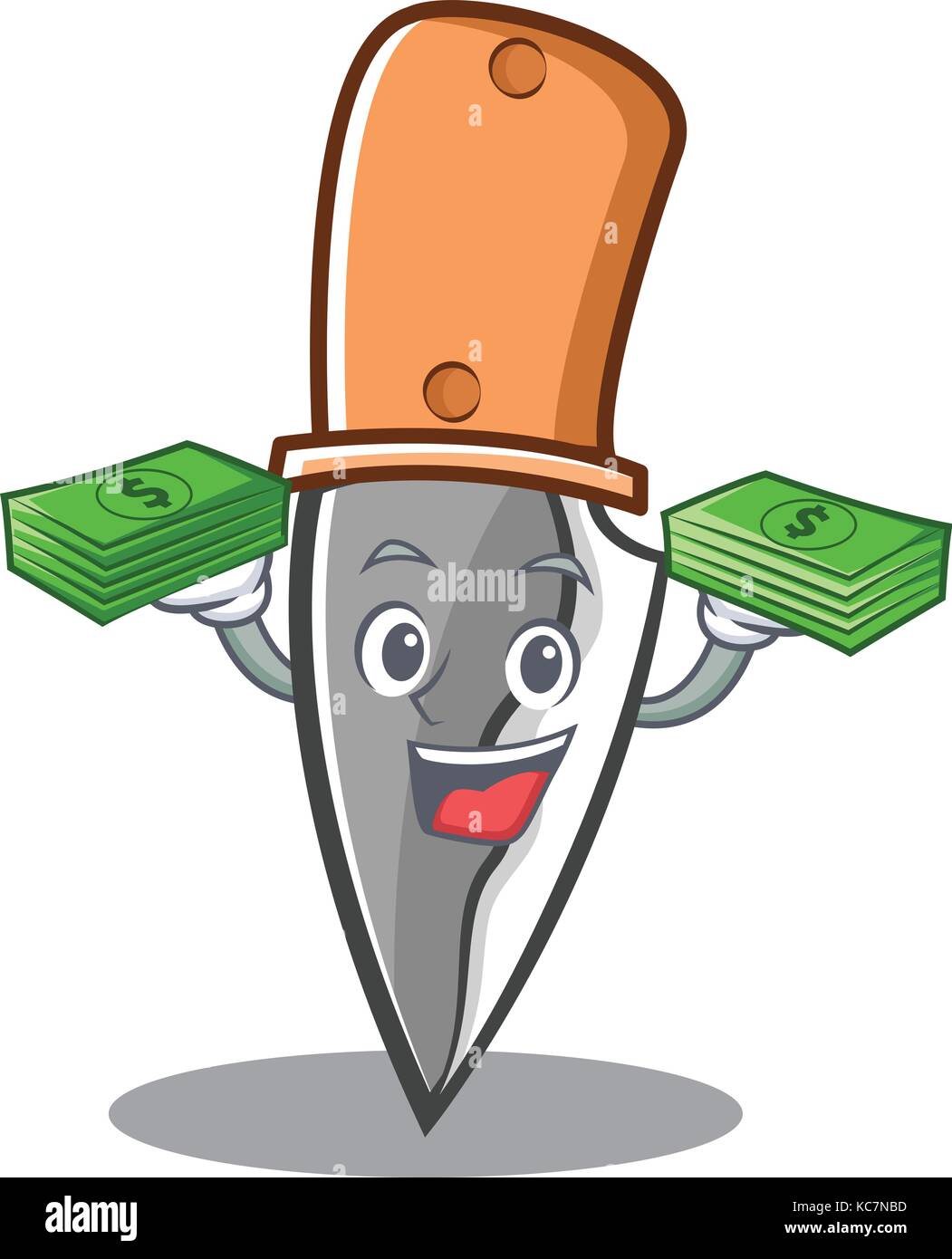 With money knife character cartoon style Stock Vector Image & Art - Alamy