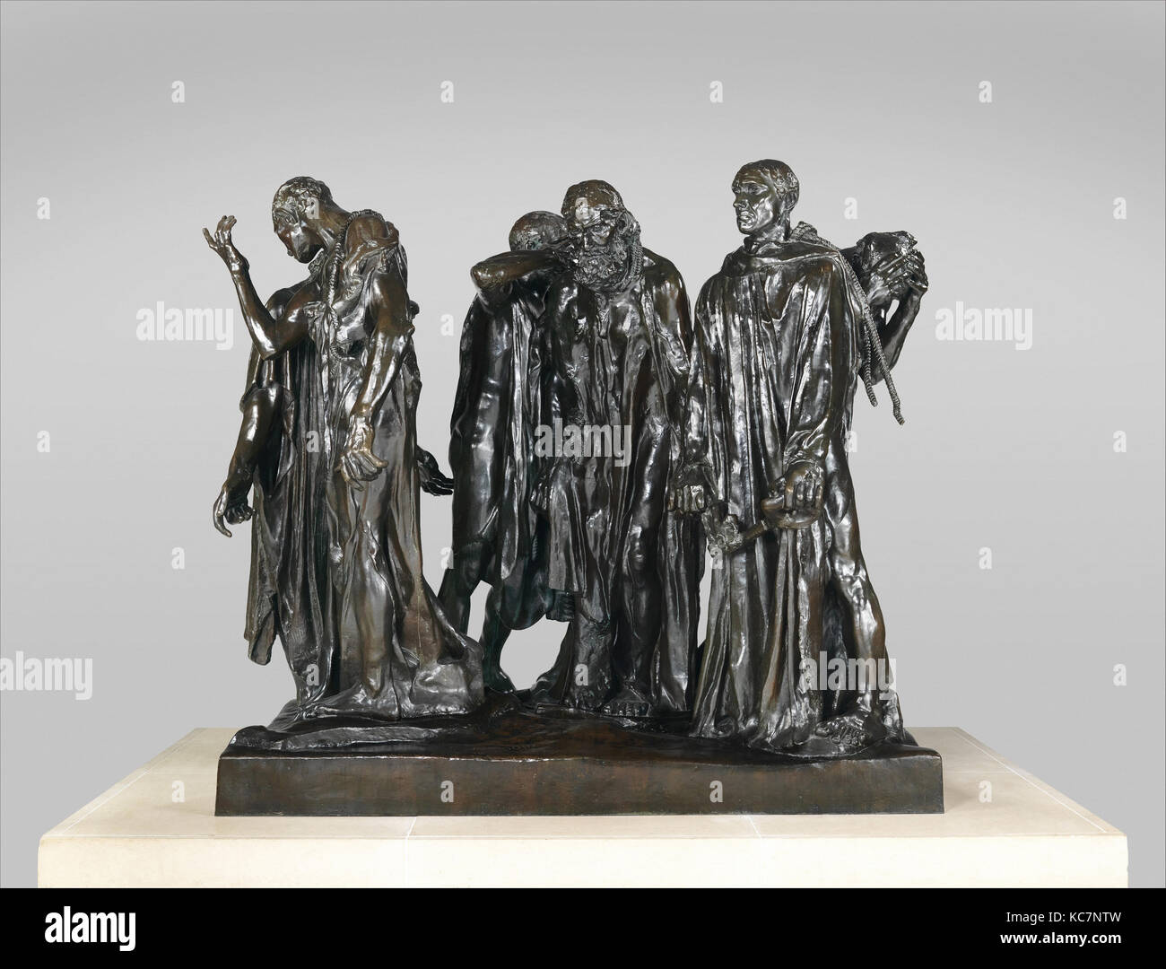 The Burghers of Calais, Auguste Rodin, modeled 1884–95, cast 1985 Stock ...