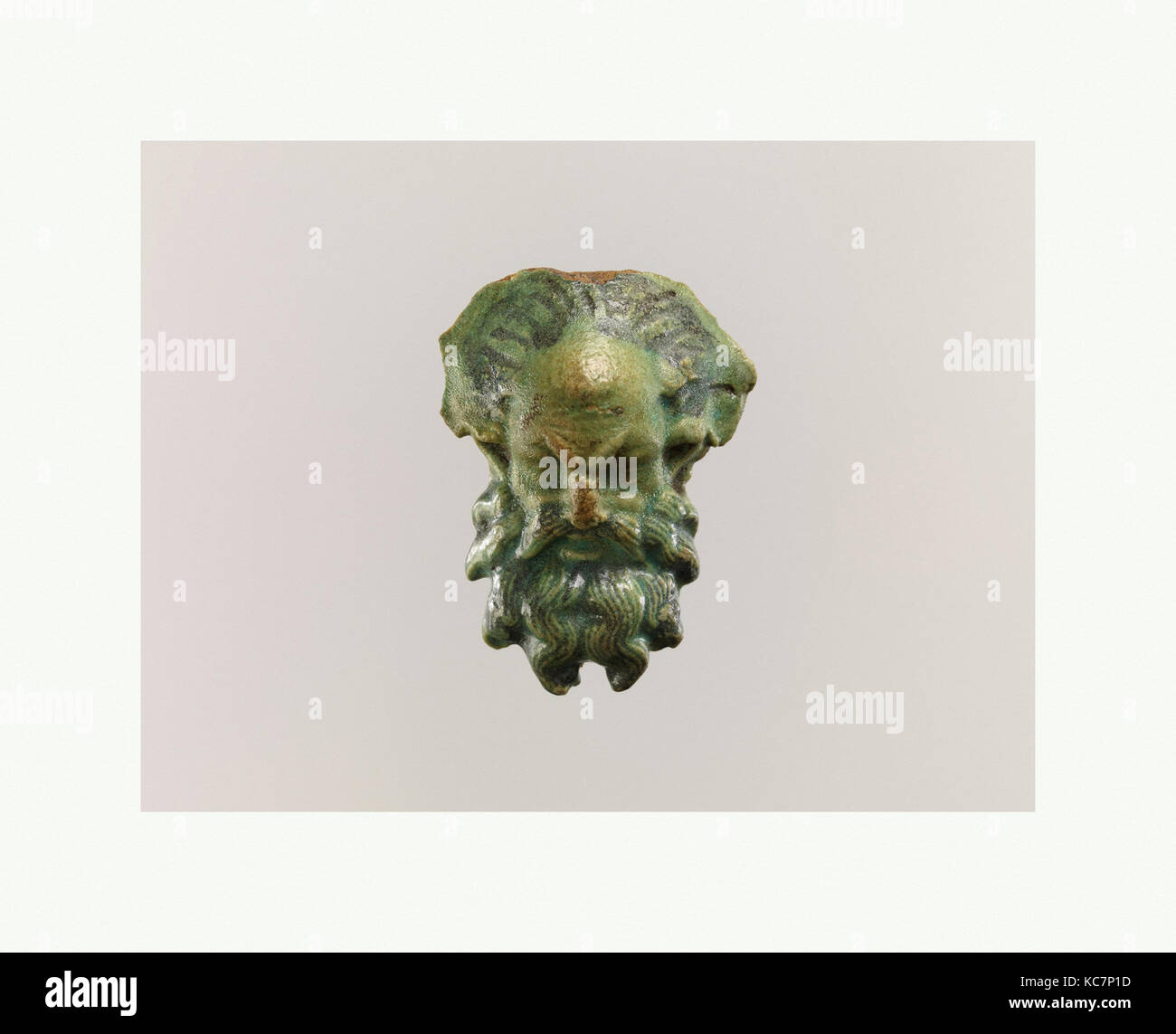 Head of a satyr for attachment to a jug, 246–221 B.C Stock Photo - Alamy