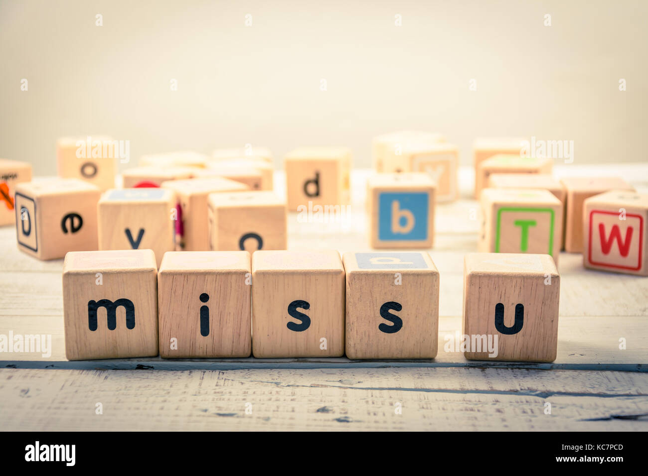 Miss text on wooden hi-res stock photography and images - Alamy