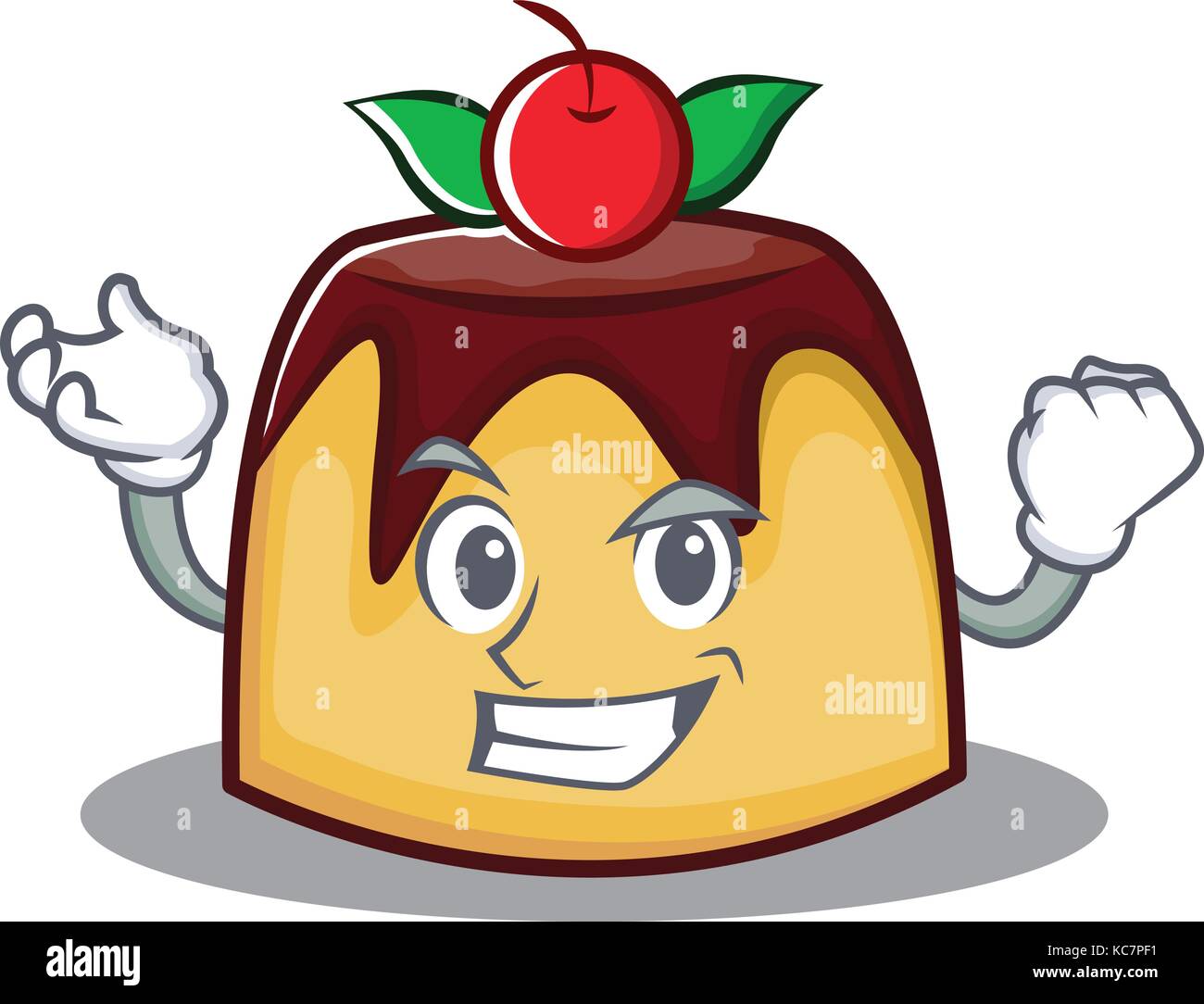 Successful pudding character cartoon style Stock Vector Image & Art - Alamy