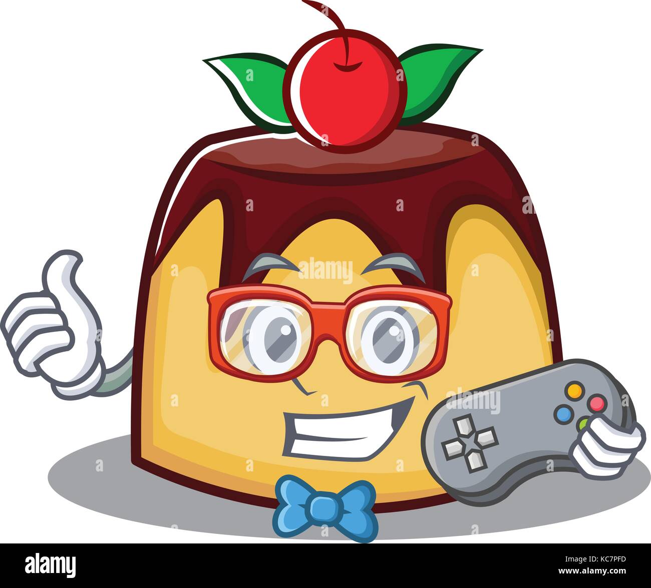 Gamer pudding character cartoon style Stock Vector Image & Art - Alamy