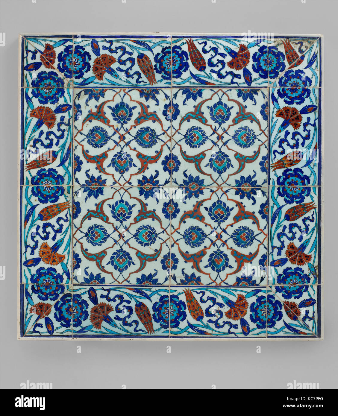Tile Panel, second half 16th century, Attributed to Turkey, Iznik ...