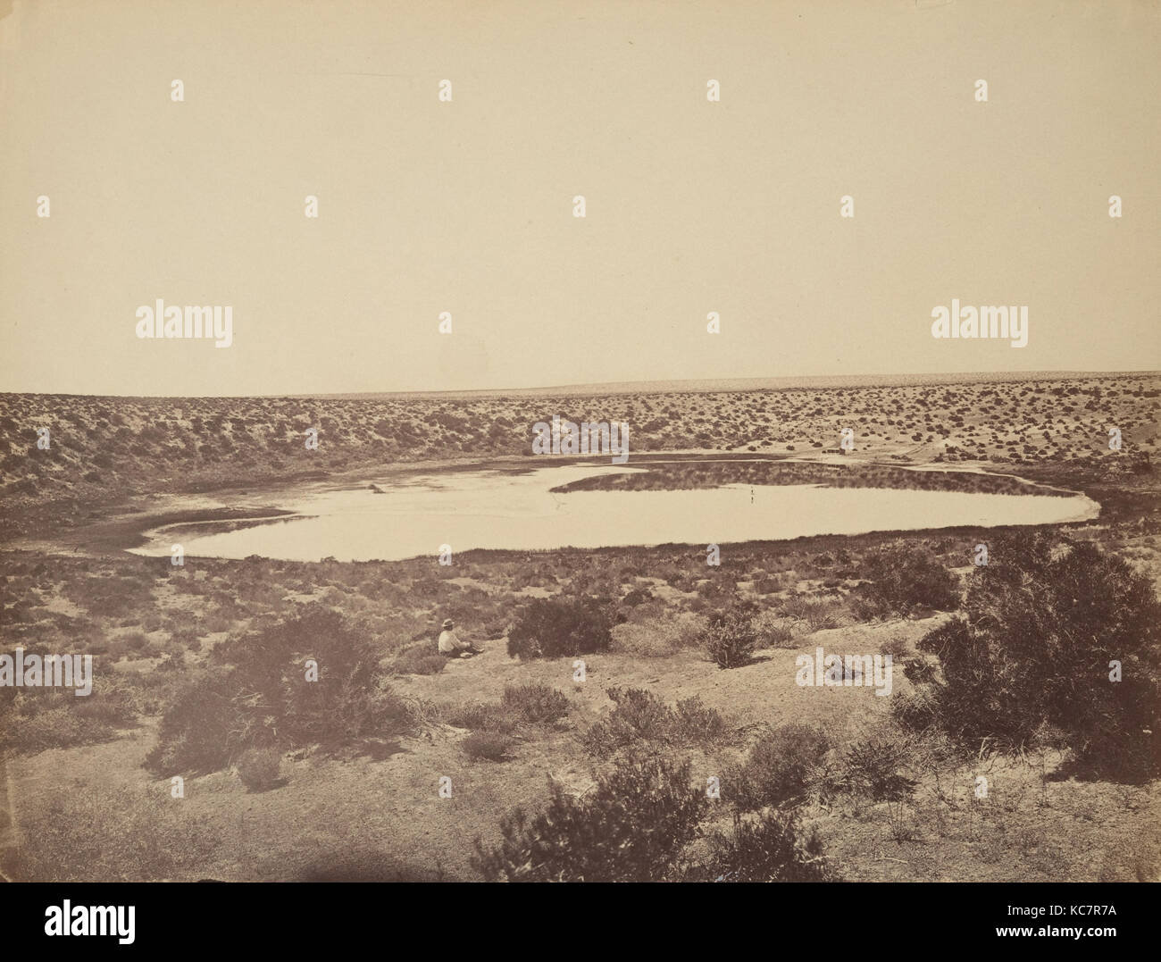 Desert Lake, near Ragtown, Nevada, Timothy H. O'Sullivan, 1867 Stock ...