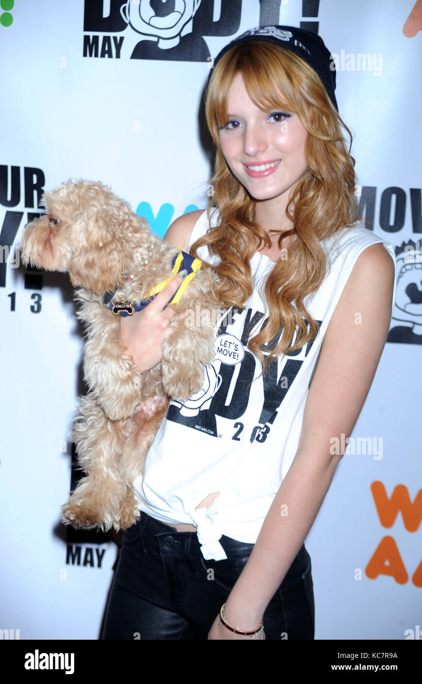 SMG Bella Thorne NY1 Move Your Body 050113 12.JPG NEW YORK, NY - MAY 01 ...