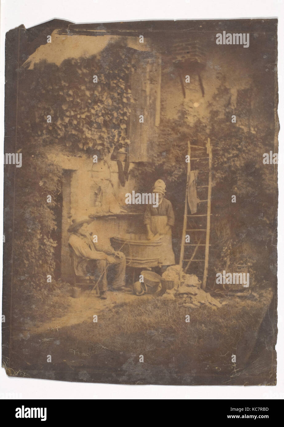 The Laundry, Louis-Adolphe Humbert de Molard, 1840s Stock Photo - Alamy