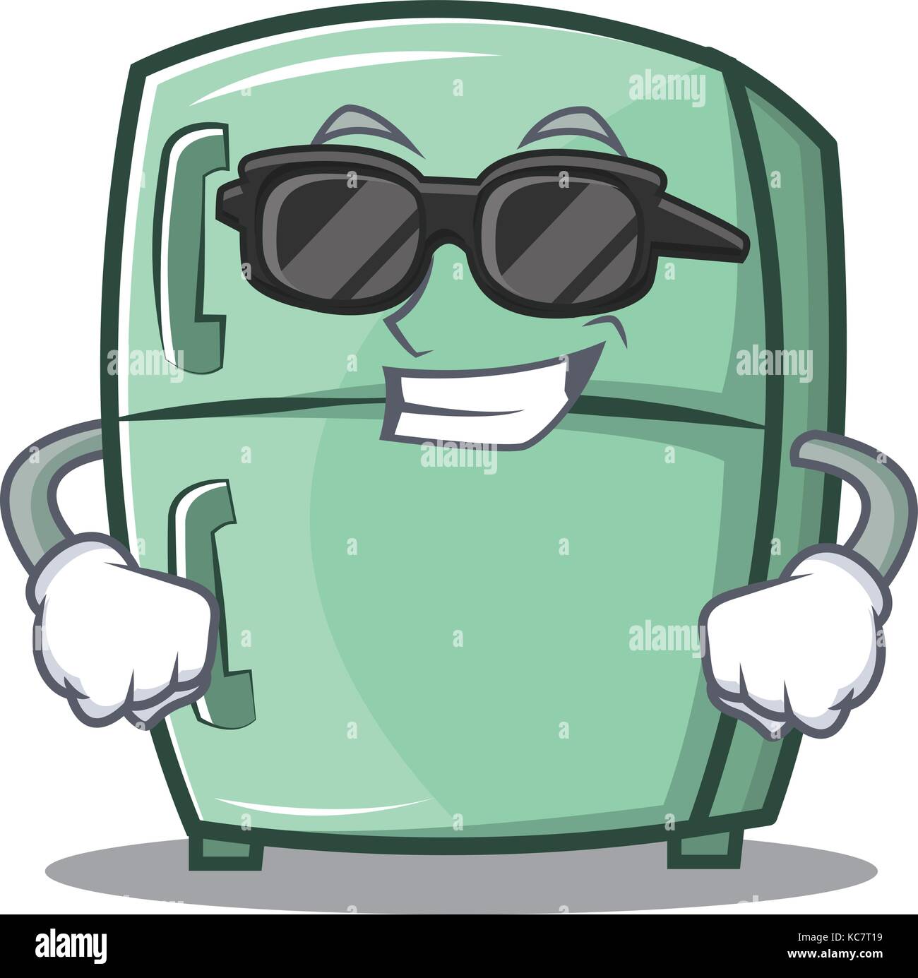 Super cool cute refrigerator character cartoon Stock Vector Image & Art ...