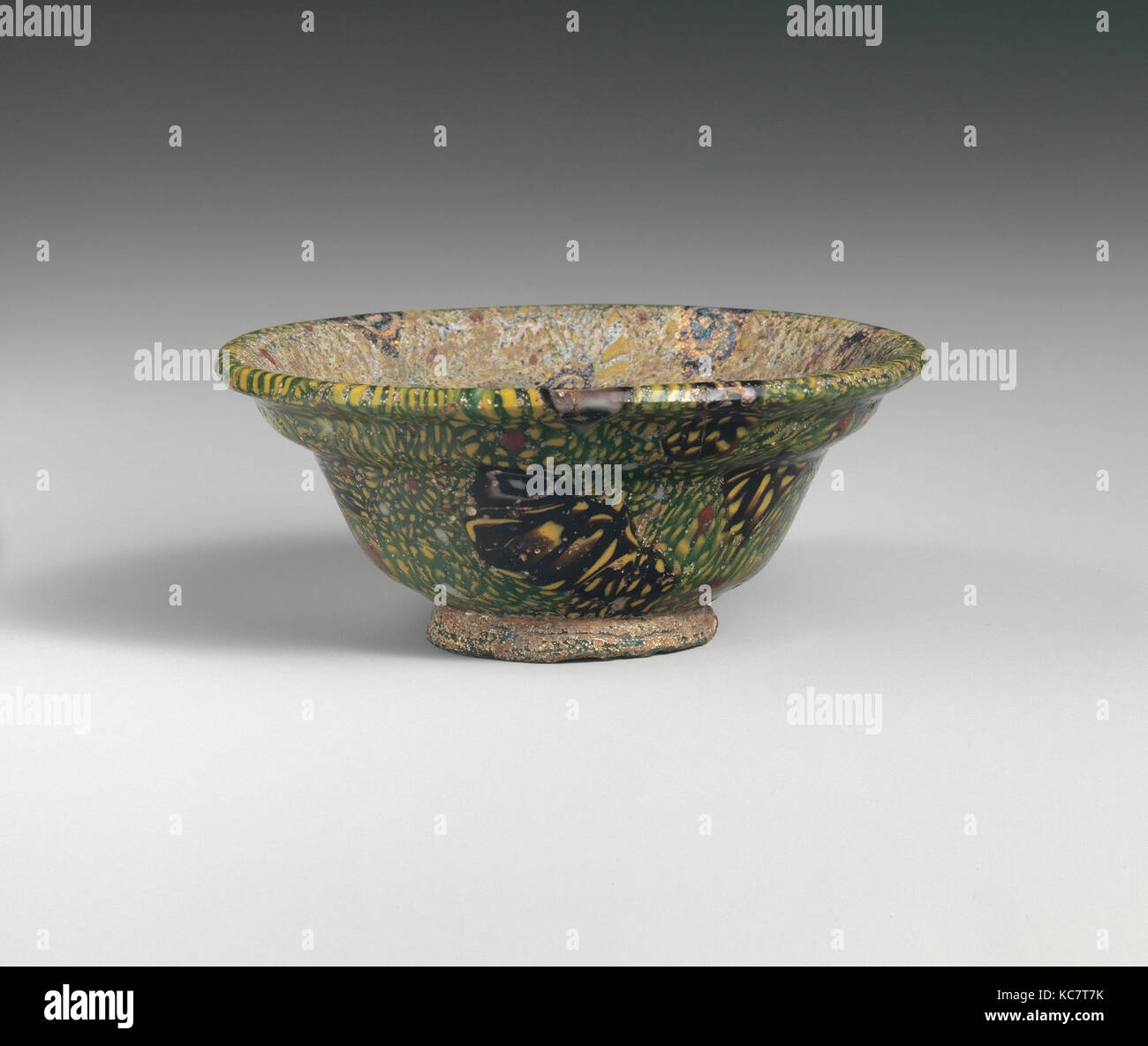 Glass mosaic carinated bowl, early 1st century A.D Stock Photo - Alamy