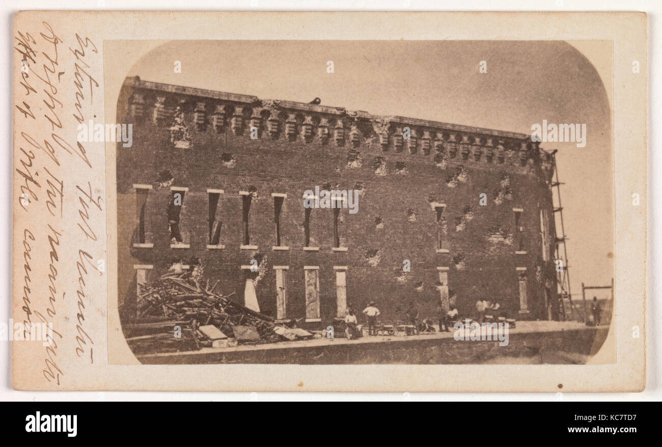 The Evacuation of Fort Sumter, April 1861, April 1861 Stock Photo - Alamy