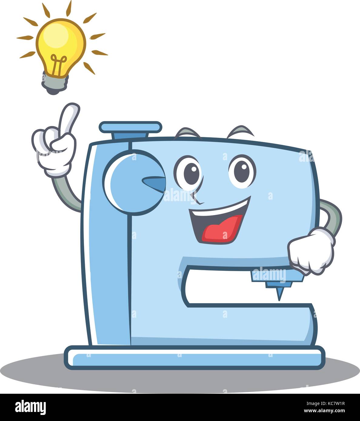 Have an idea sewing machine emoticon character Stock Vector Image & Art ...