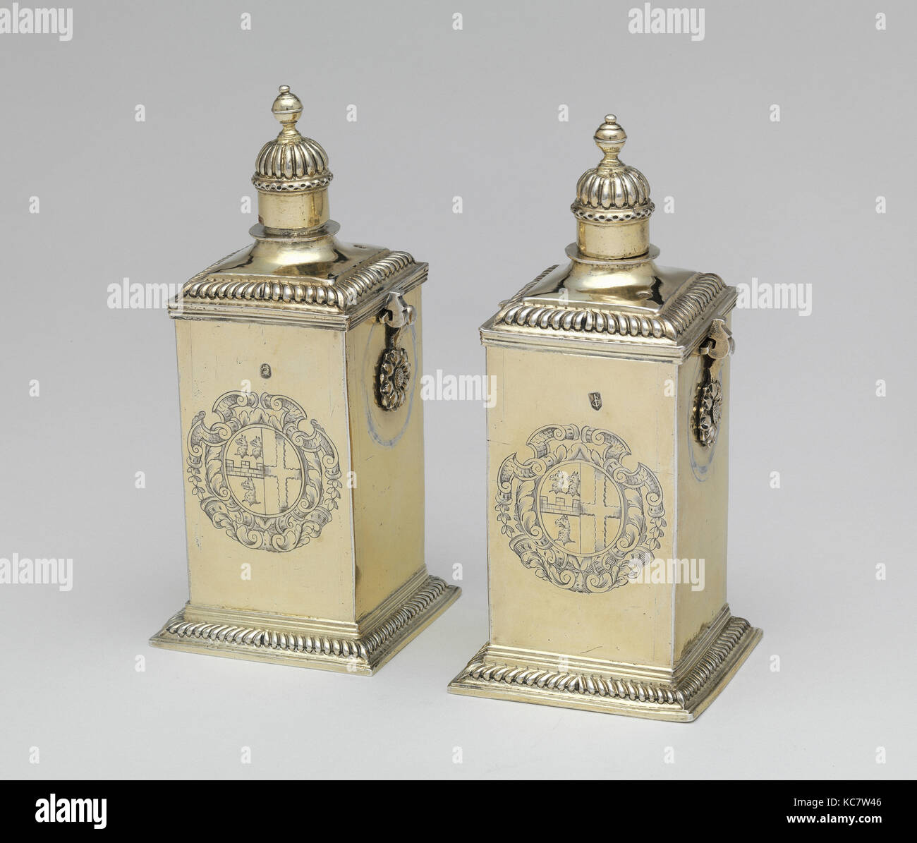 Pair of perfume bottles, John Bodington (British, active 1688–1727 ...