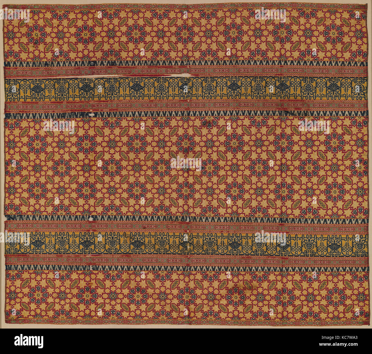 Textile Fragment, 14th–15th century, Attributed to Spain or North ...