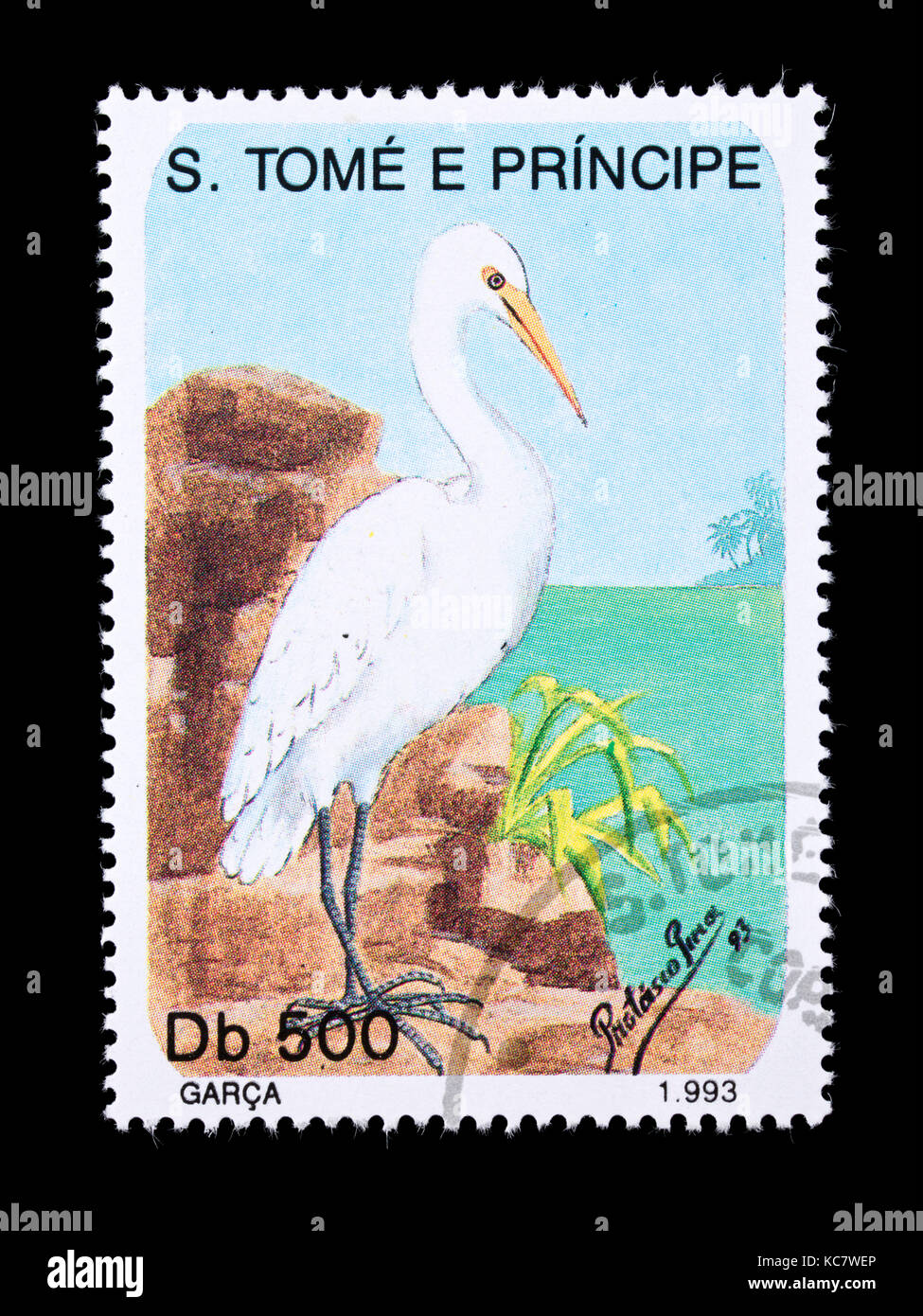 Postage stamp from the Saint Thomas and Prince Islands depicting a ...