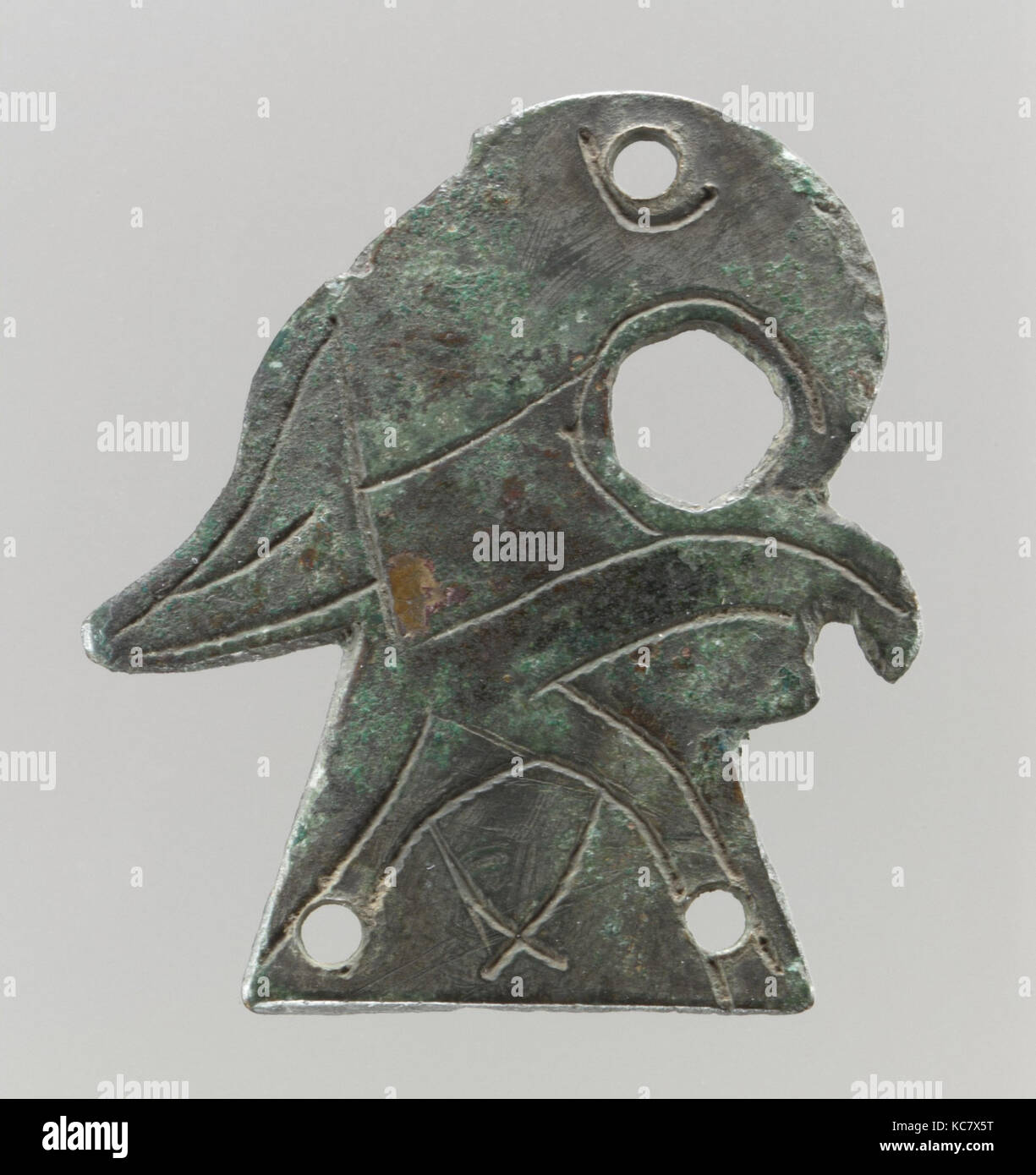 Shield Mount in the Shape of Bird, second half 6th century Stock Photo ...