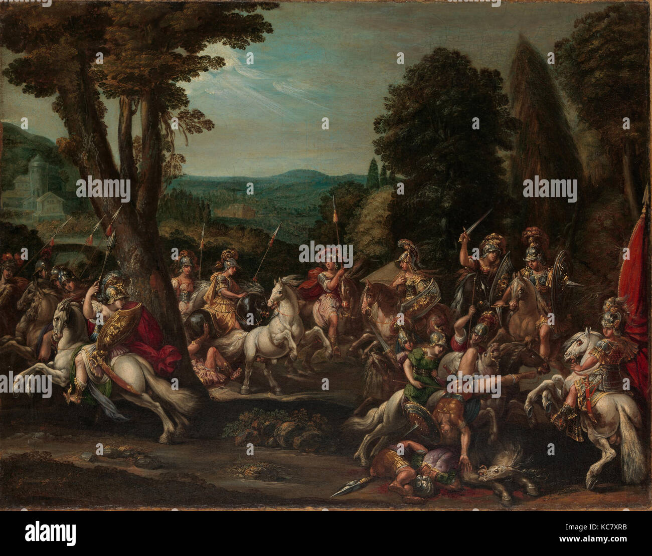 Triumph of the Amazons, 1620s, Oil on canvas, 20 1/4 x 26 in. (51.4 x ...